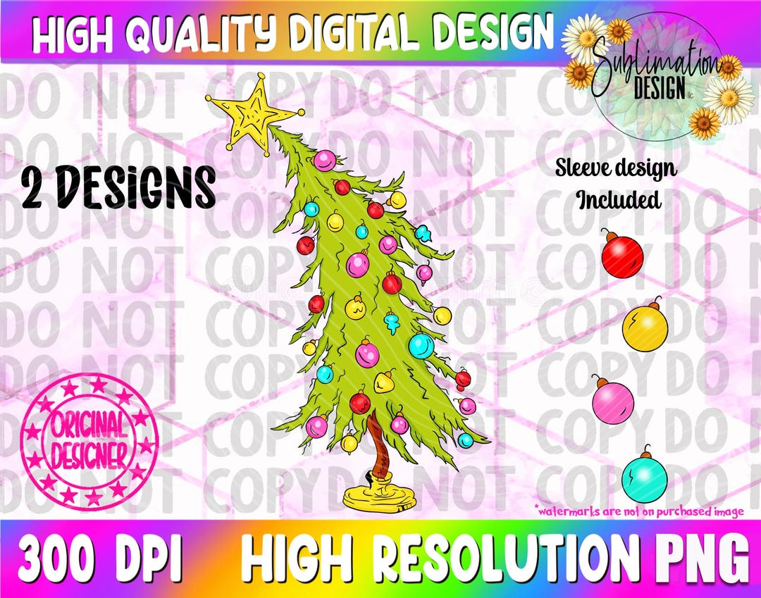Grinch Tree Png| Grinch Png| Trendy Tree Png| Christmas Tree Png ...