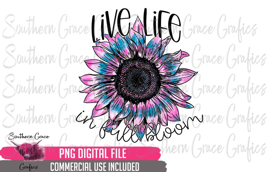 Live Life Png | Inspirational Png | Happy Png| Country Sublimation ...