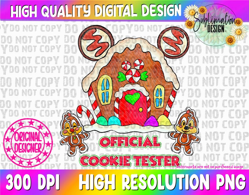 Mouse Gingerbread House Christmas PNG | Sublimation Design (digital ...