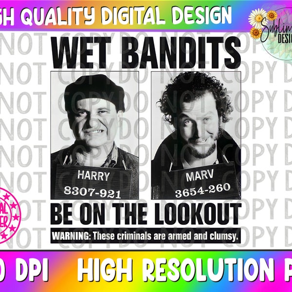 Wet Bandits Poster - Etsy