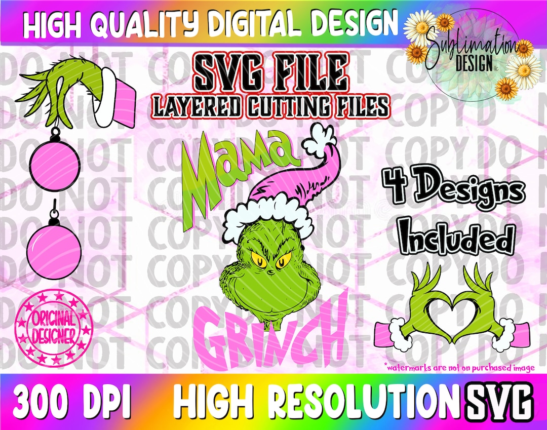 Mama Grinch SVG | the Grinch SVG | Grinch SVG| Christmas Sublimation ...