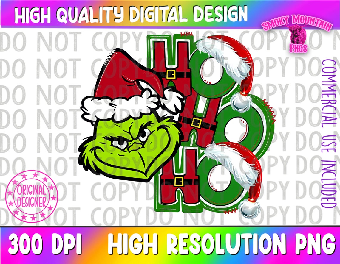 Grinch PNG| Merry Christmas PNG| Christmas Sublimation PNG| Christmas ...