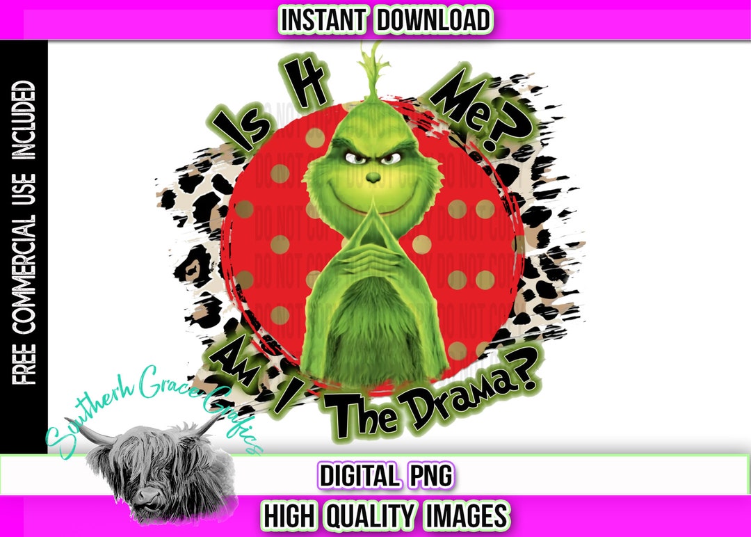 The Grinch Png Grinch Png Grinch Sublimation Sublimation - Etsy