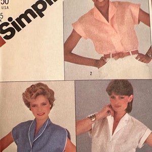 Simplicity 5451 Uncut 80s Misses Shirts - Etsy