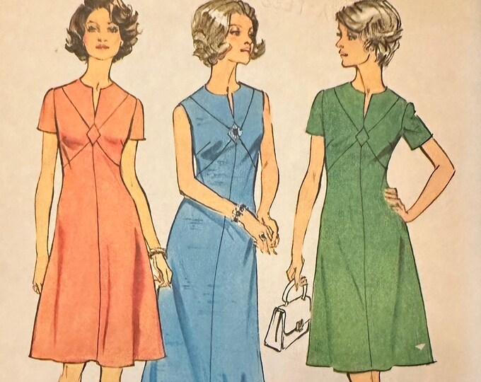 Simplicity 6274 Uncut 70s Dress Look Slimmer Pattern - Etsy