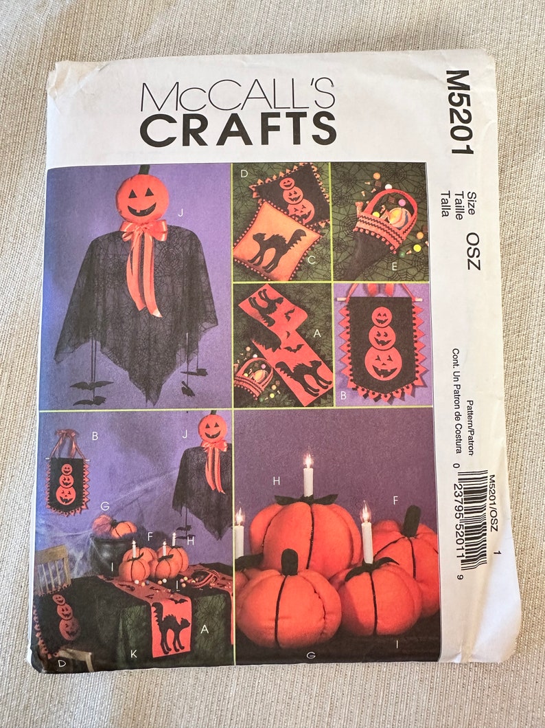 Mccalls 5201 Uncut Halloween Decorations - Etsy