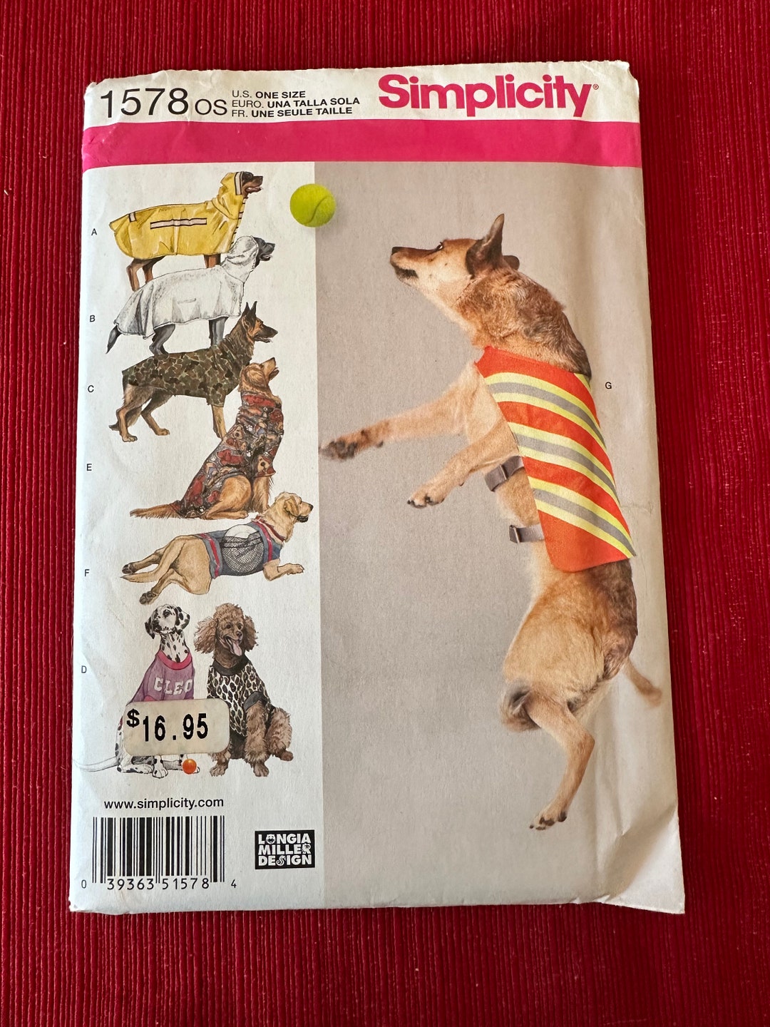 Simplicity 1578 Uncut Dog Coats - Etsy