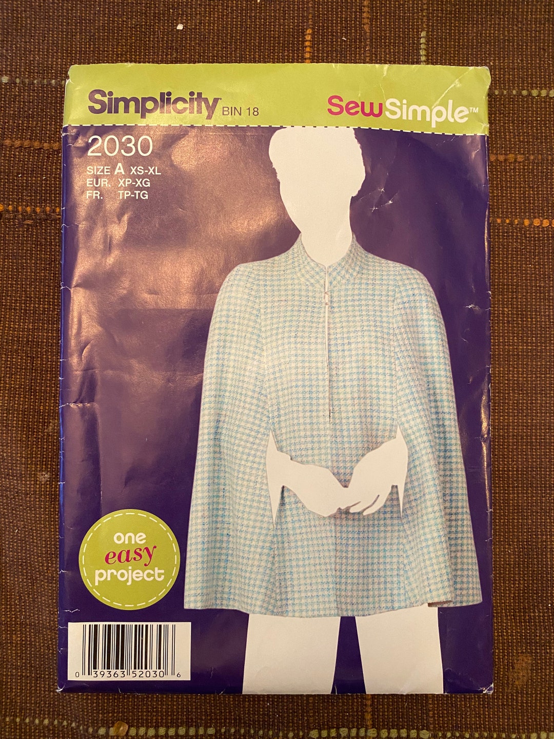 Simplicity 2030 Cape Uncut - Etsy