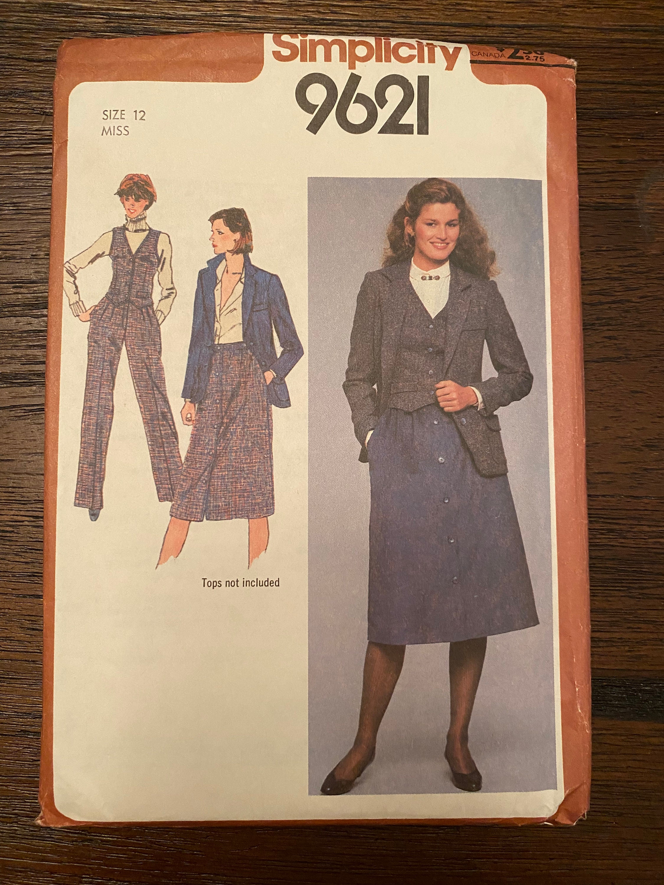 Simplicity 9621 Uncut Pants Skirt Jacket and Vest - Etsy