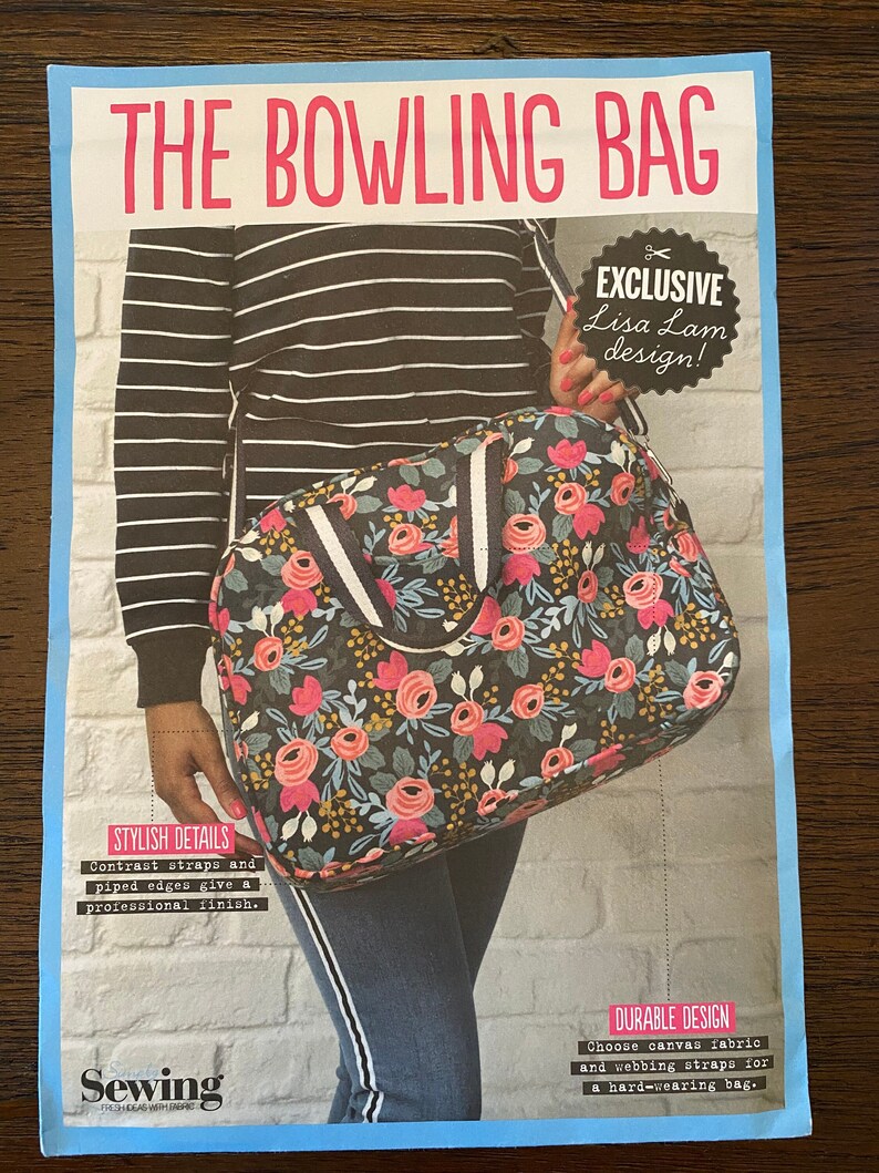 Simply Sewing Pattern the Bowling Bag Uncut | Etsy