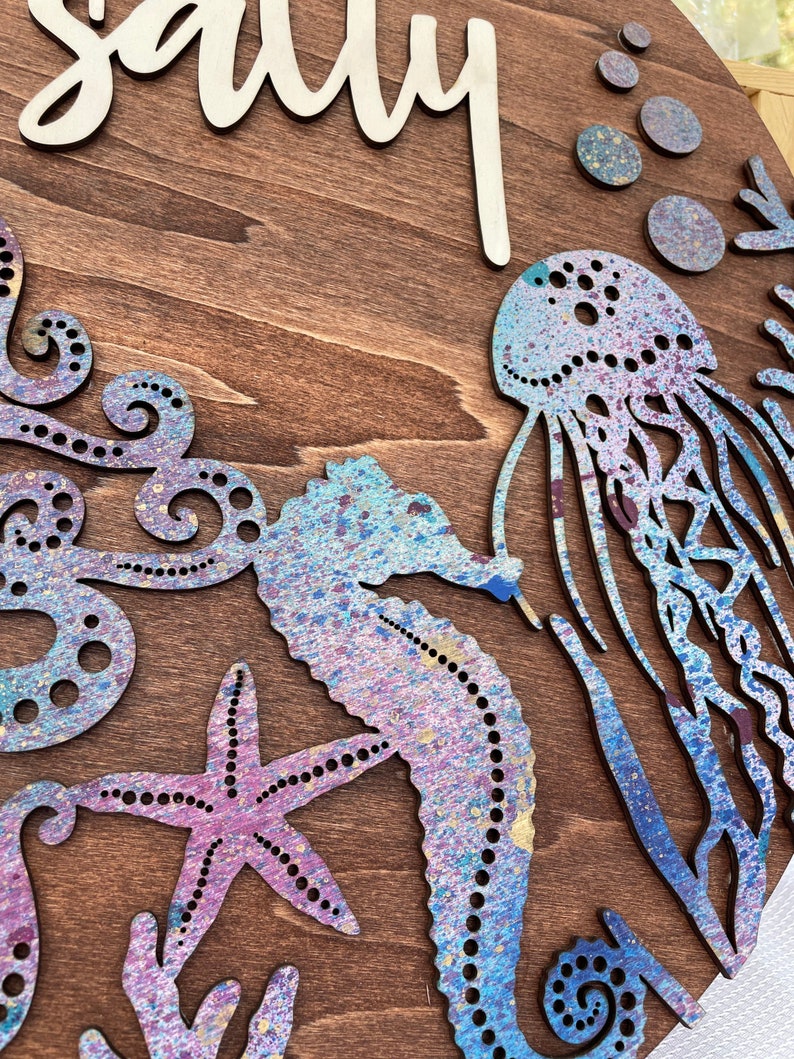 Stay Salty Sign Ocean Themed Sign Beach Sign Round Painted Sign - Etsy