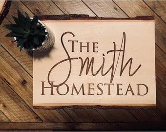 Wooden Homestead Signs - Etsy