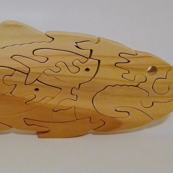 Wood Fish Puzzle - Etsy