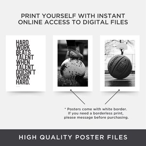 Sports Print Set of 3 for Boys Soccer Basketball Printable Posters With ...