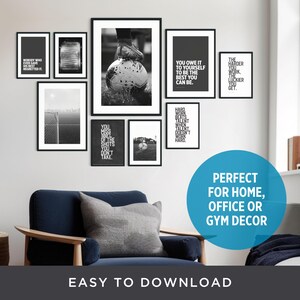 Soccer Poster Set of Art Prints Football Poster Wall Art for Kid Room ...