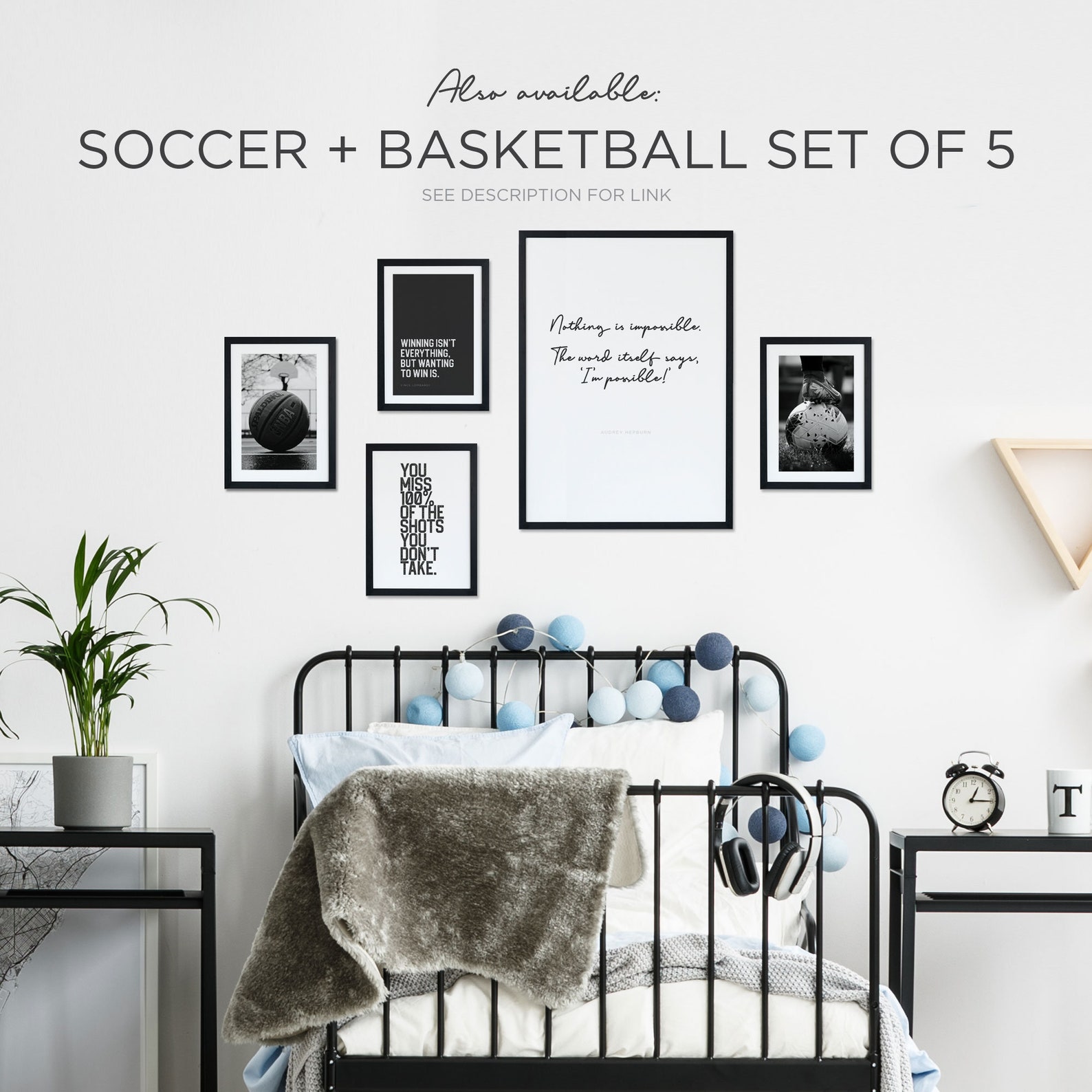 Basketball Print Set of 3 for Boys NBA Basketball Printable - Etsy
