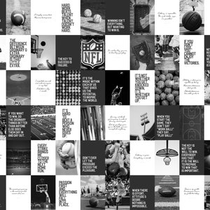 Sports Wall Collage Art for Teen Dorm Room Football - Etsy