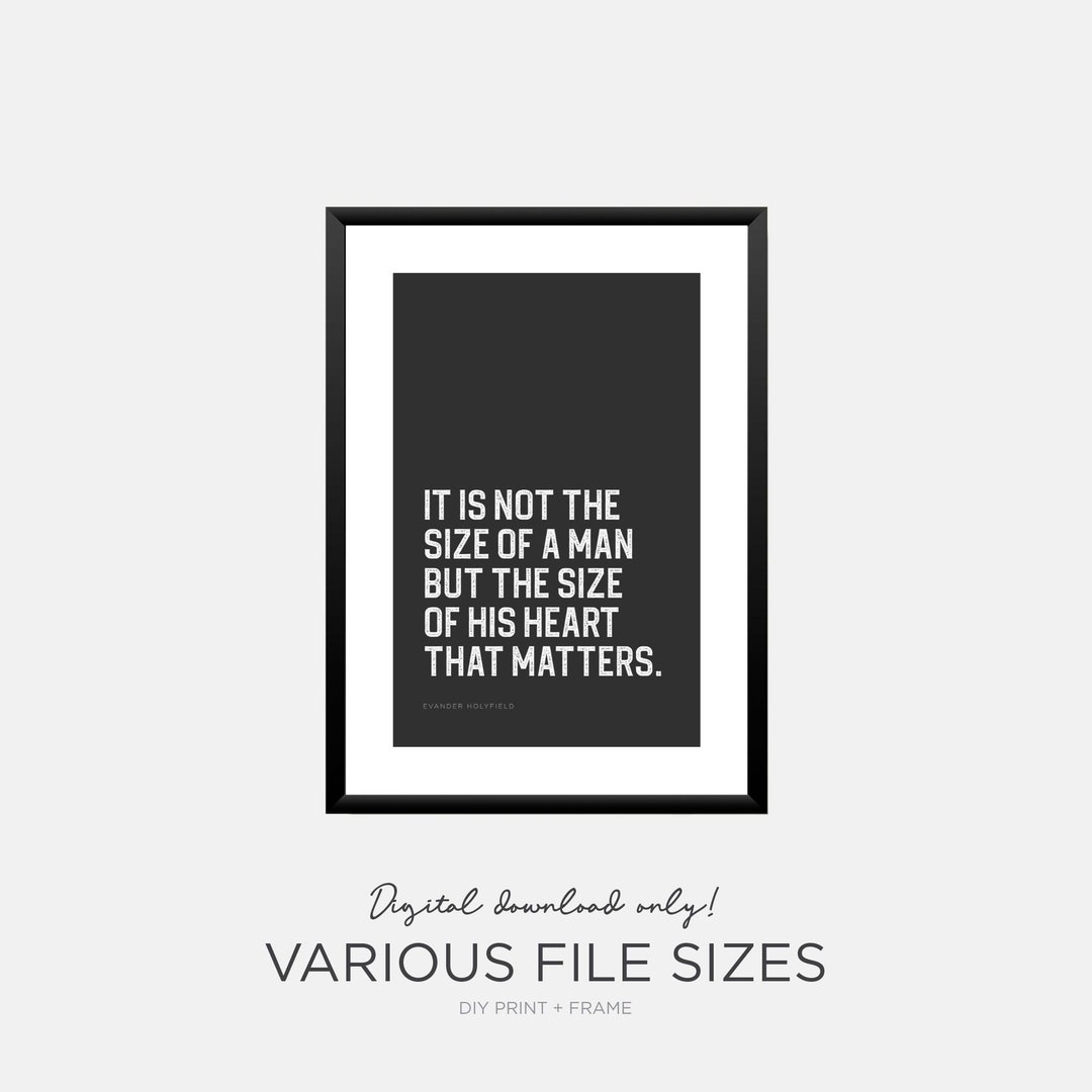 Inspirational Quote as Printable Wall Art for Boys Room in Black ...