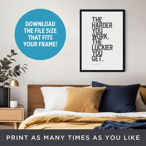 Inspirational Soccer Quote Print Out Poster Black & White Sports Themed ...