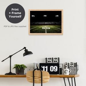 Football Field Poster Instant Download Sports Wall Art Prints Home ...