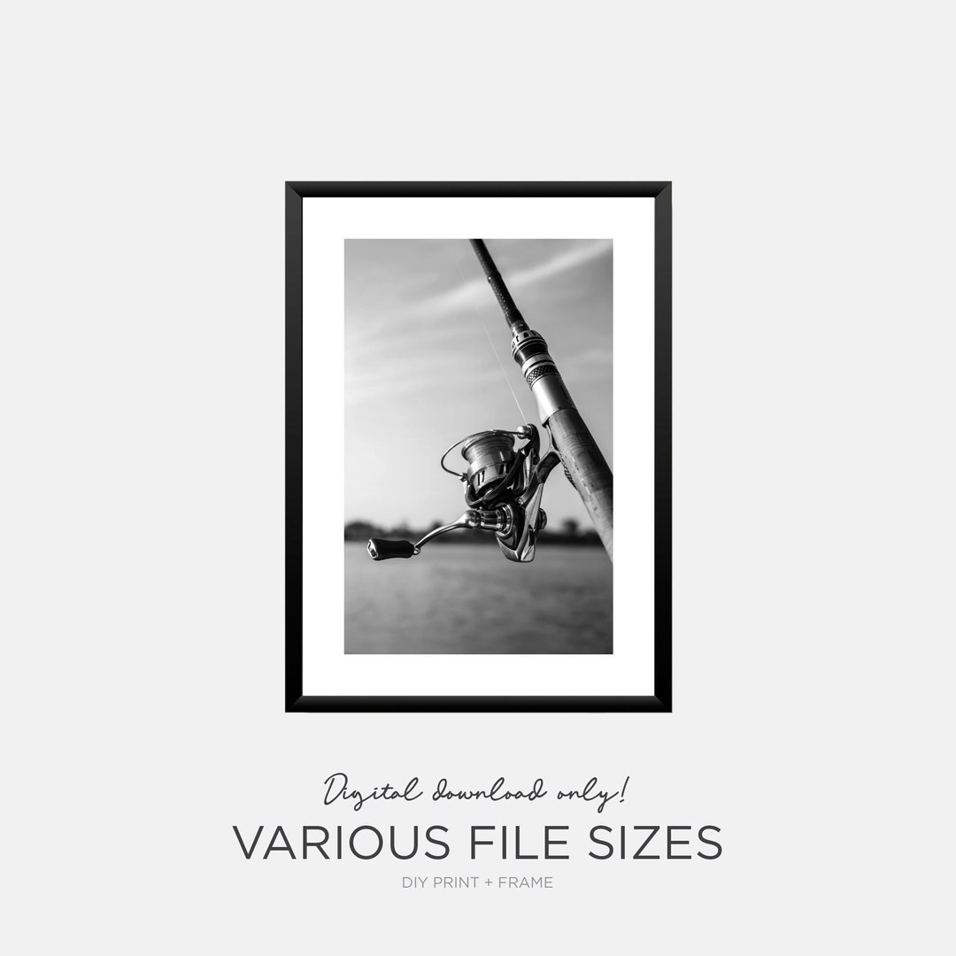 Fishing Poster Wall Art Instant Download Sports Digital Print Fishing ...