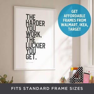 Inspirational Soccer Quote Print Out Poster Black & White Sports Themed ...