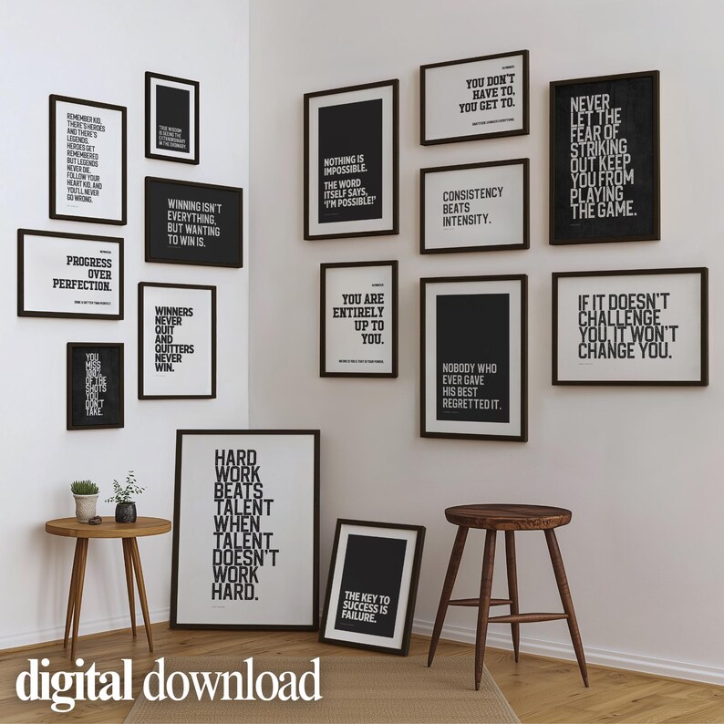 50 Motivational Sport Prints for Athletes Inspirational Wall Art for ...