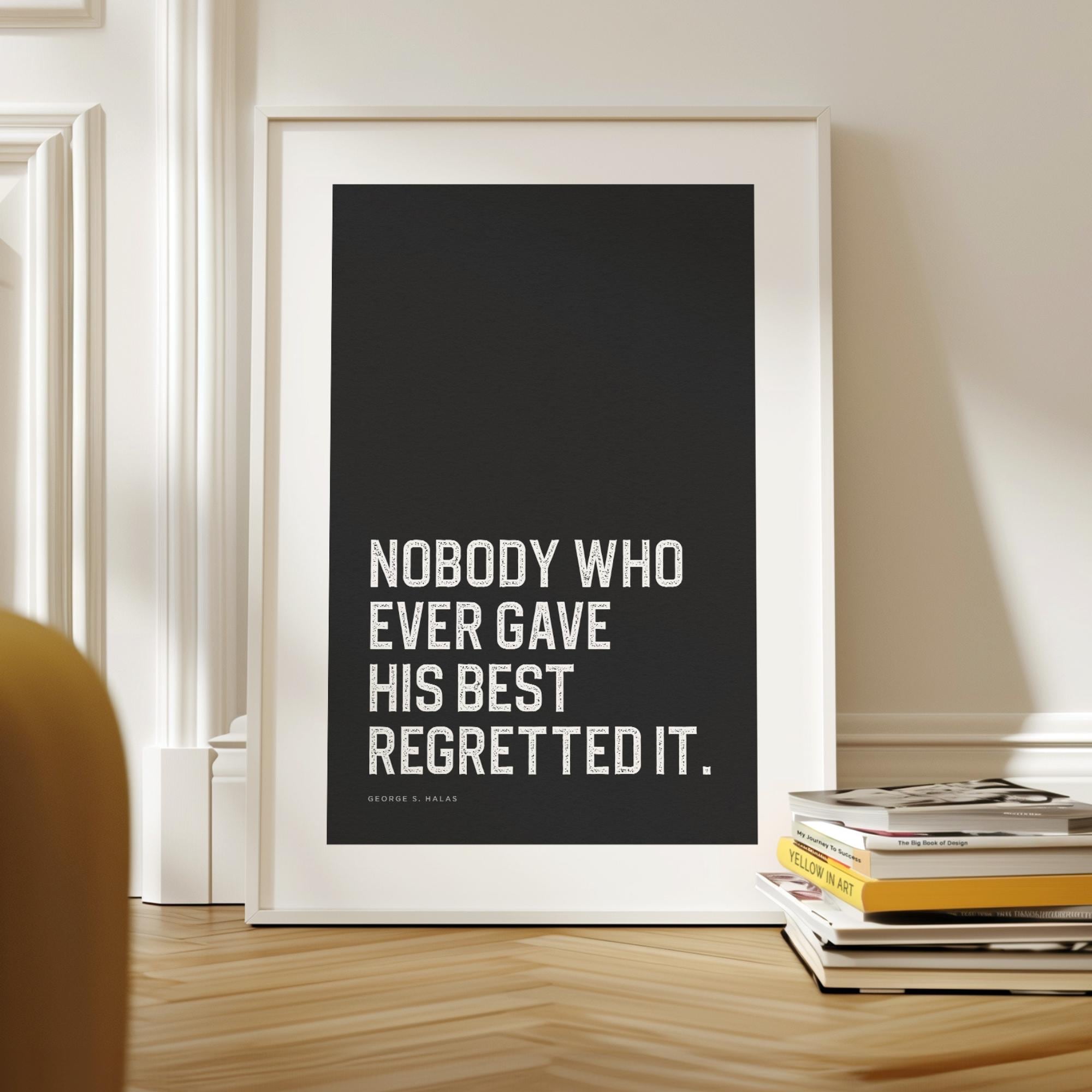 Inspirational Sports Quote Printable Poster in Black & White for Teen ...