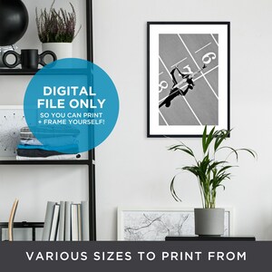 Running Across the Finish Line Black & White Photograph for Wall Art ...