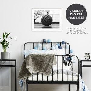 Basketball Print Out Poster for Boys Room Decor Landscape Wall Art ...