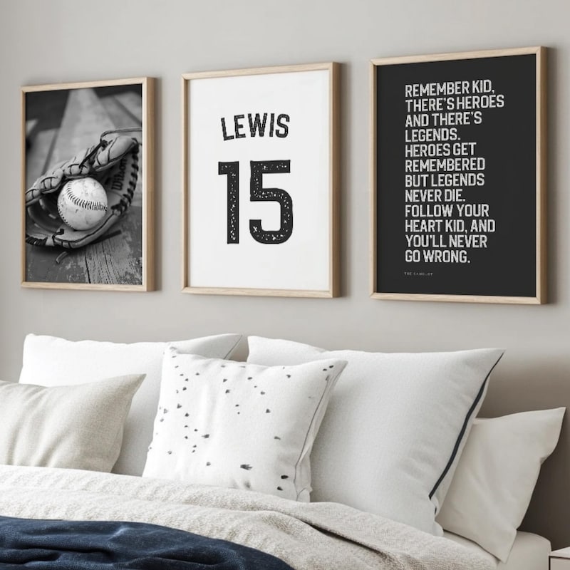 Posters Boy Room Baseball - Etsy