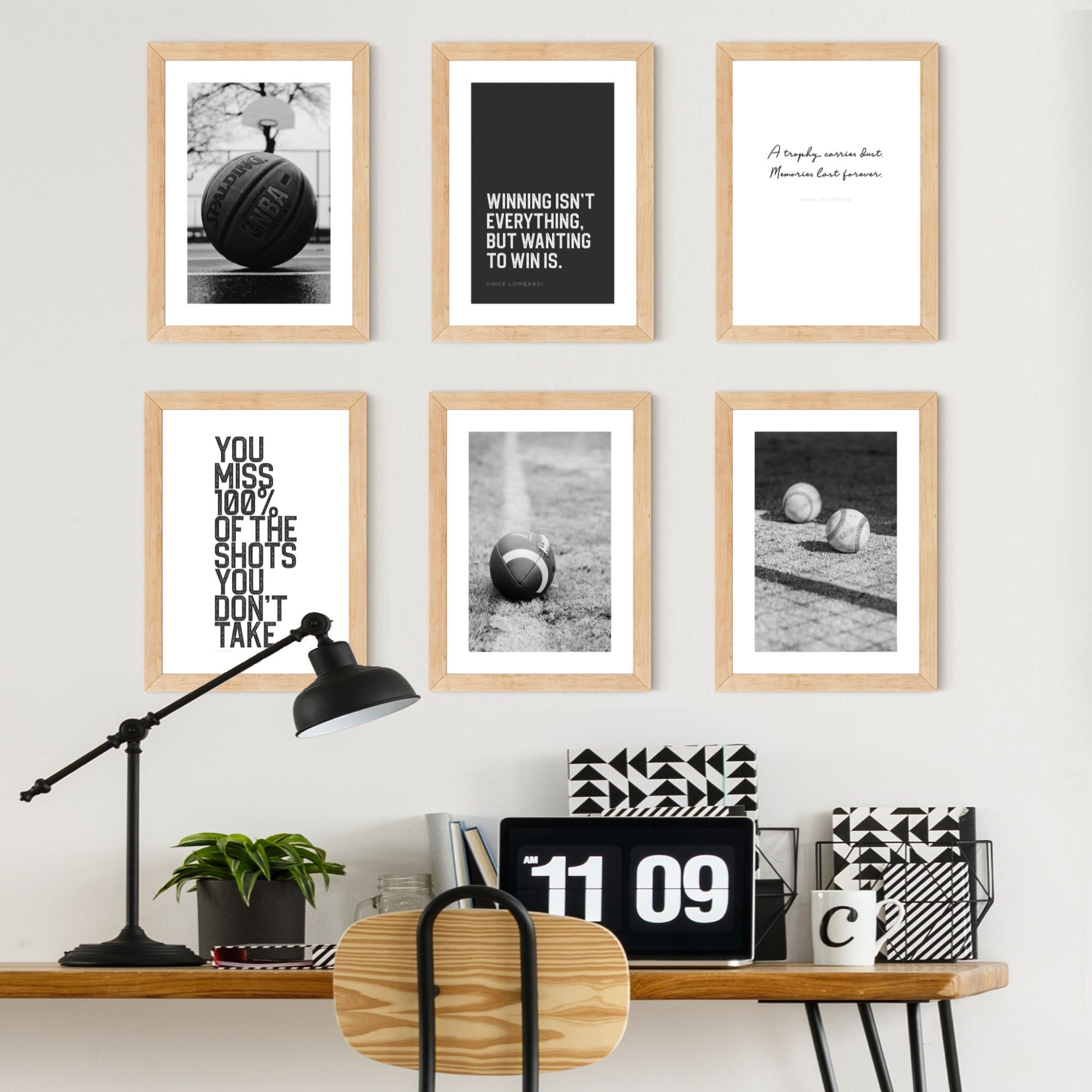 Sport Prints for Boys Wall Art Set of 6 Printables of Sport - Etsy