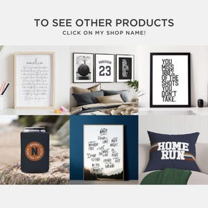 Navy Digital Poster Set Sport Quote Wall Art Famous Athlete Home Decor ...