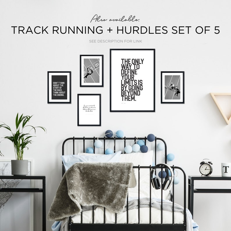 Running Track Set of 3 Printable Posters With Famous - Etsy