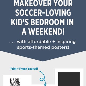 Set of 3 Soccer Prints With Famous Inspirational Sports Quotes in Black ...