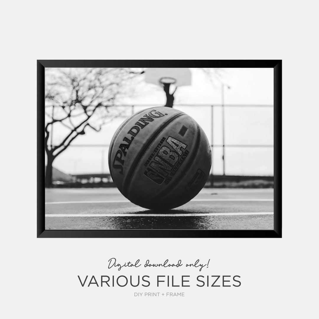 Basketball Print Out Poster for Boys Room Decor Landscape Wall Art ...