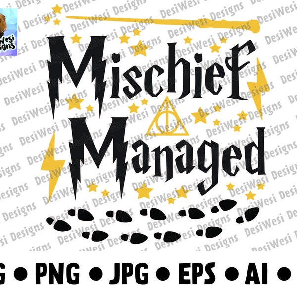 Mischief Managed Svg - Etsy