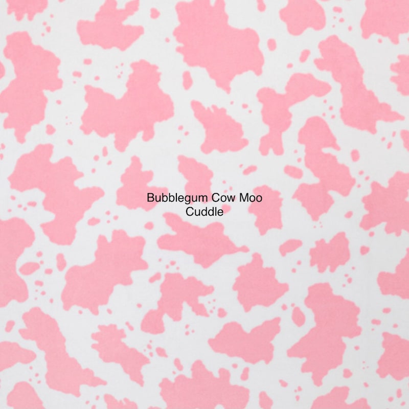 Pink Cow Print Fabric - Etsy