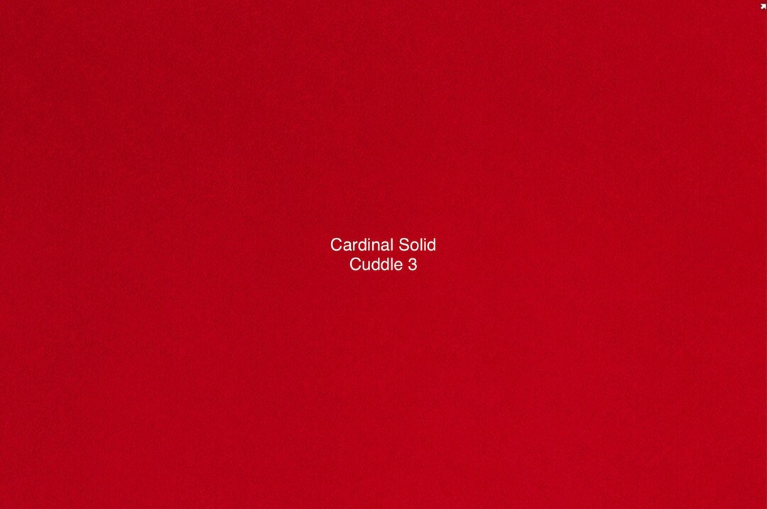 Cardinal Smooth Cuddle 3 Minky From Shannon Fabrics - Etsy