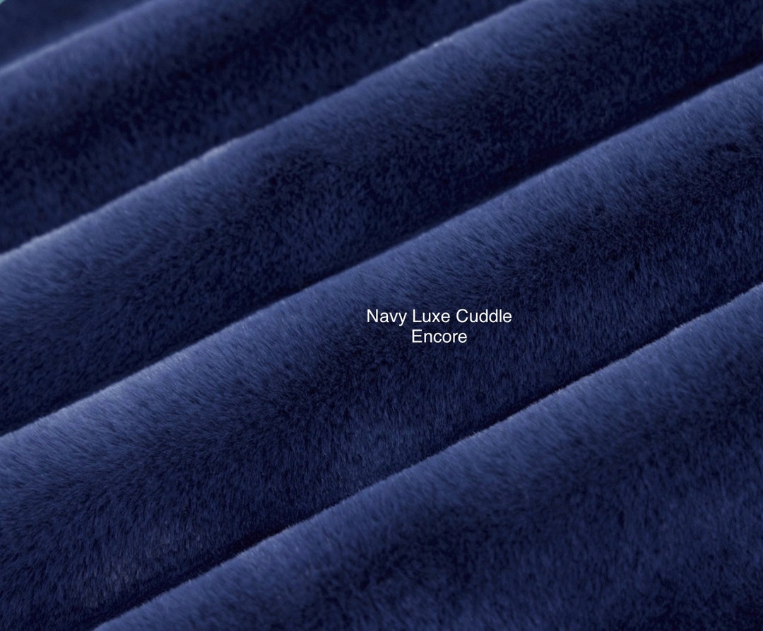 Navy Luxe Cuddle Encore by Shannon Fabrics - Etsy