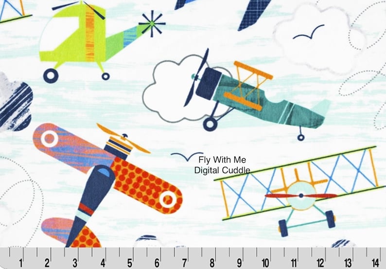 Fly With Me Digital Cuddle Minky by Shannon Fabrics - Etsy