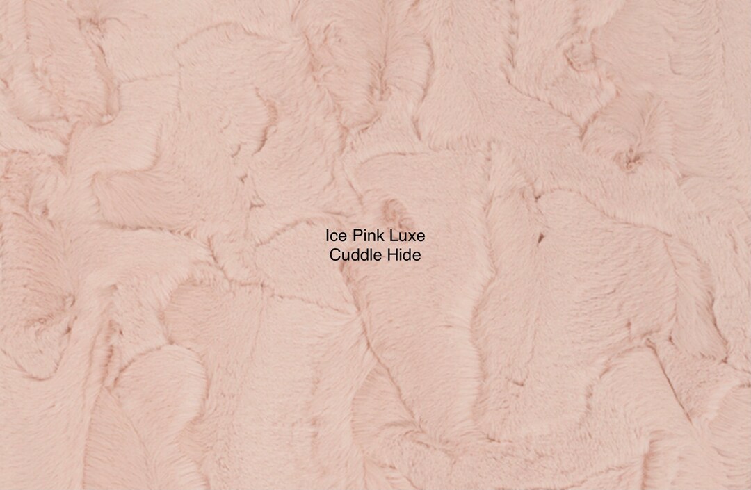 Shannon Ice Pink Cuddle Hide Minky, Ice Pink Cuddle Hide, Ice Pink Luxe ...