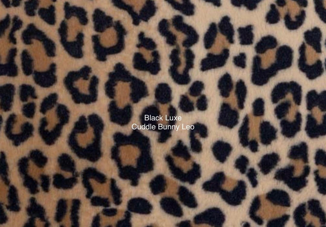 Black Bunny Leo Shannon Fabrics - Ultra Soft Plush Fabric - Sewing ...