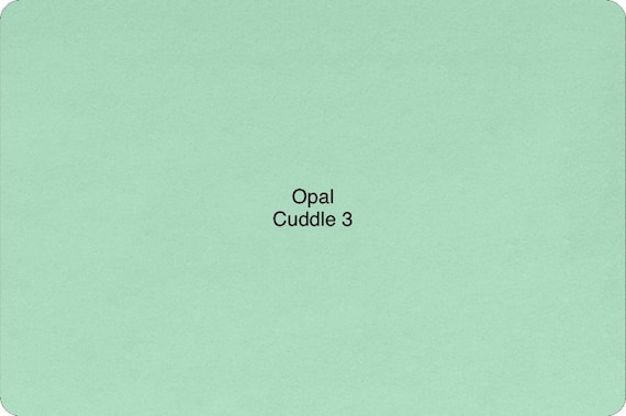 Opal Solid Smooth Cuddle 3 Minky From Shannon Fabrics - Etsy