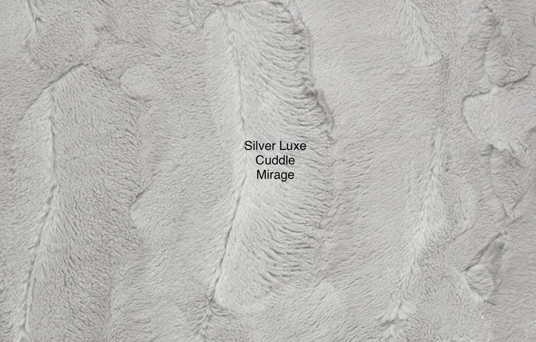 Silver Luxe Cuddle Mirage 80" by Shannon Fabrics. - Etsy