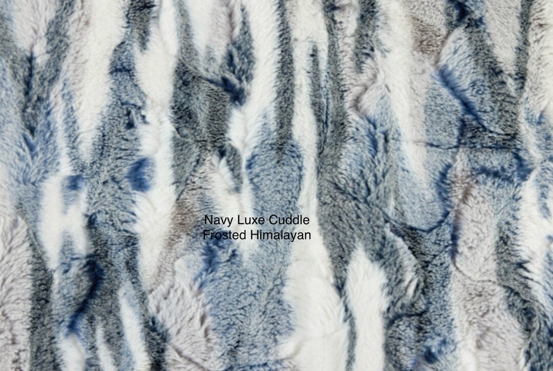 Navy Luxe Cuddle Frosted Himalayan Minky From Shannon Fabrics - Etsy