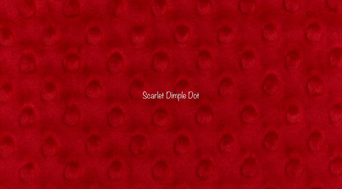 Scarlet Cuddle Dimple Minky From Shannon Fabrics - Etsy