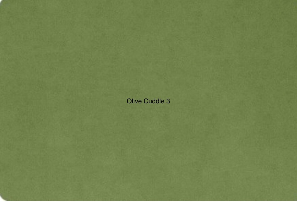 Olive Solid Smooth Cuddle 3 Minky From Shannon Fabrics | Etsy
