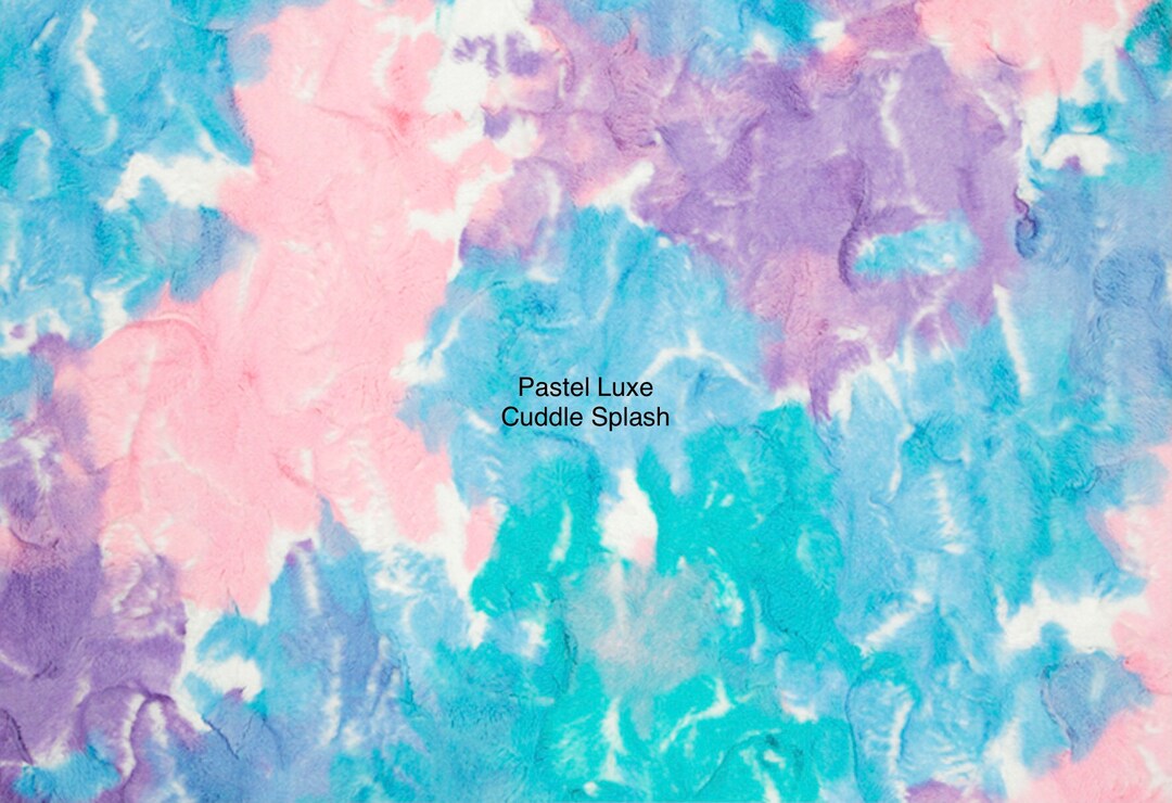 Pastel Splash Luxe Cuddle Minky by Shannon Fabrics - Etsy