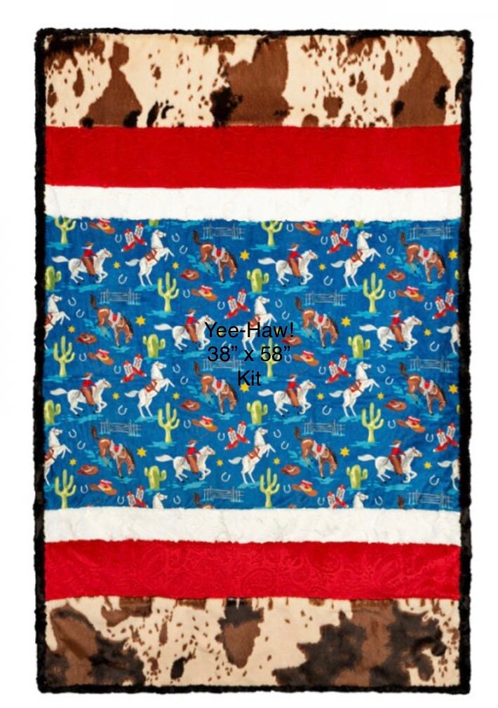 Yee-Haw Picture Perfect Minky Kit from Shannon Fabrics | Etsy